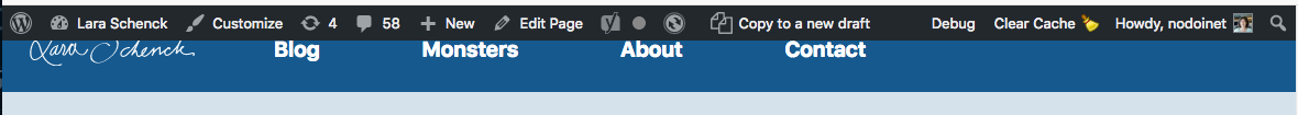 A Quick Css Algorithm For Handling The Wp Admin Bar With A Fixed Menu Lara Schenck